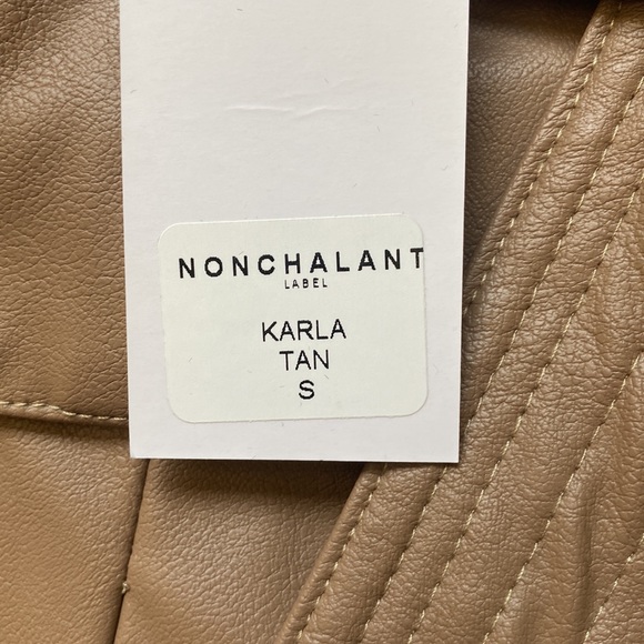 NONchalant | Skirts | Nonchalant Label Revolve Karla Tan Vegan Leather ...